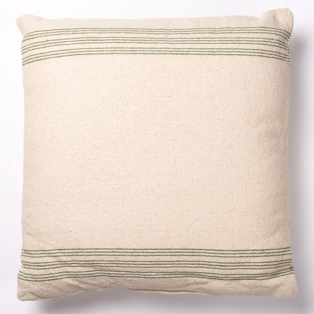 Primitives by Kathy 31049 Vintage Flour Sack Style The Lake is My Happy Place Throw Pillow, 15-Inch Square