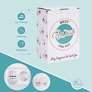 DAZLUTE Engagement Gifts for Couples, Boyfriend and Girlfriend Wine and Whiskey Glass Gifts Set，Wedding Gifts Valentine’s Day Gifts Bridal Shower Gifts for Mr Mrs Him Her Bride Groom Fiance Fiancee