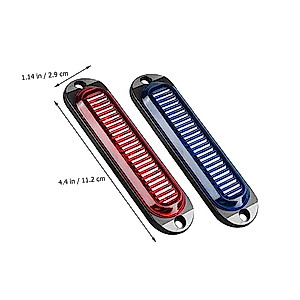 SUPVOX 2pcs marker lights for trucks trailer side marker lights Light for Truck Light for Camper police light bar LED trailer marker lights LED trailer lights headlights car abs