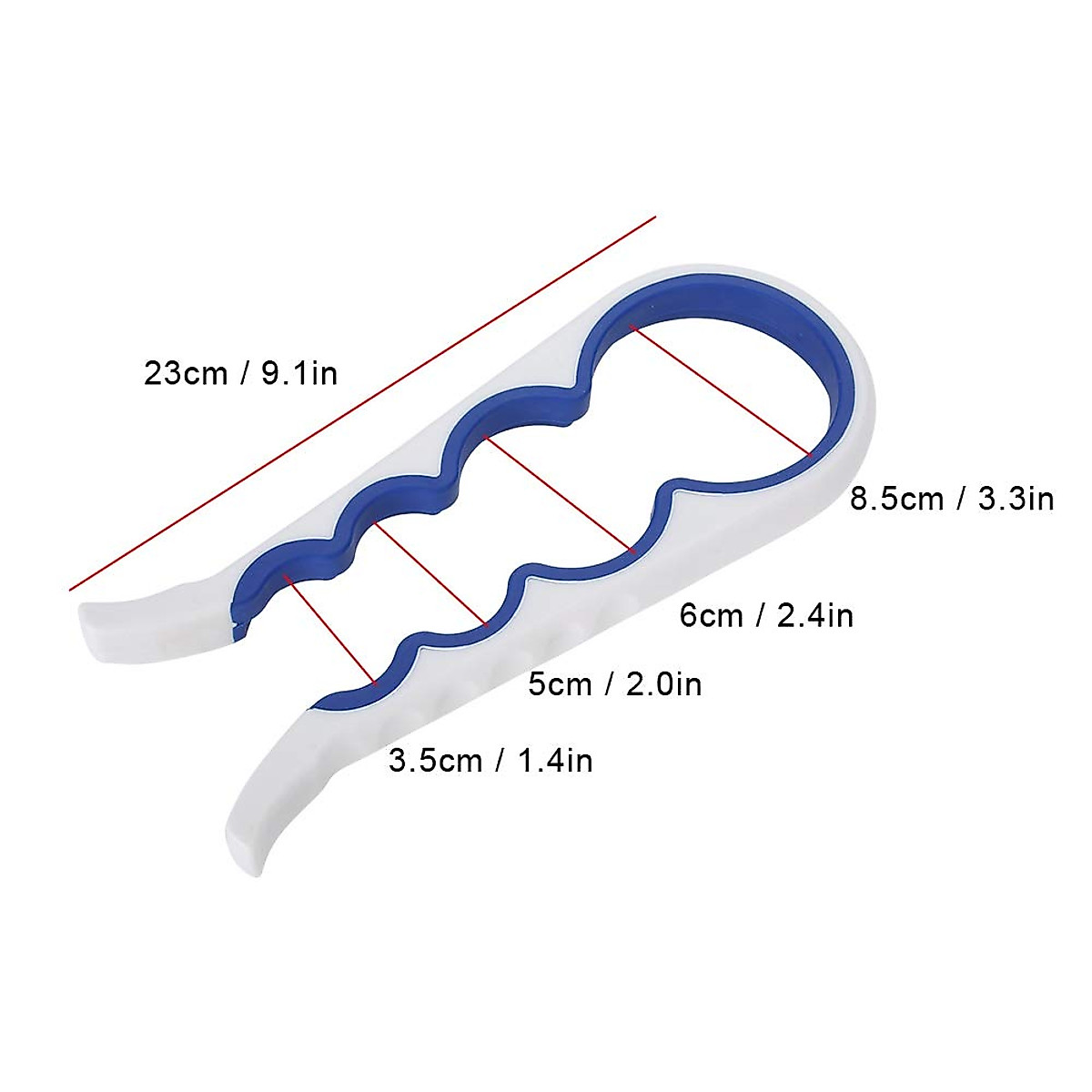 Multiple Size 4 in 1 Bottle Cap Opener, Mini portable Jar Can Lid Gripper, Non-slip Durable Bottle Opener