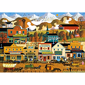 Buffalo Games - Charles Wysocki - Pete's Gambling Hall - 300 Large Piece Jigsaw Puzzle
