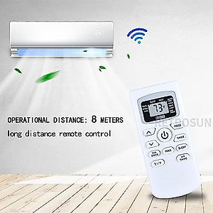 New Replacement AC Remote Control Compatible for Black+Decker Air Conditioner BPACT10HWT BPACT10WT BPACT12H BPACT12HWT BPACT12WT BPACT14HWT BPACT14WT BPACT08WT BPACT08
