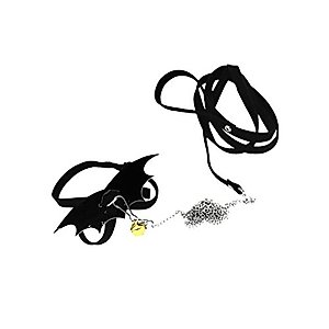 balacoo Turtle Harness and Leash with Wings- Tortoise Harness Strap Adjustable Collar Leash Control Rope Lizard Leash for Turtle Reptile