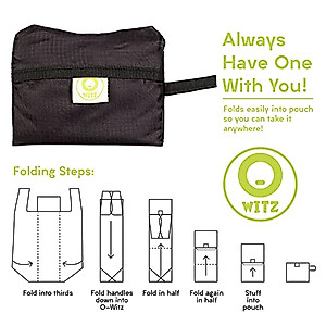 O-WITZ Reusable Grocery Bags | Vibrant Tote Bag For Groceries, Gym, Beach Gear, Toys & More | Washable Design With Large Handles For Maximum Convenience | Folds Into A Small Pouch, Dog Goldendoodle