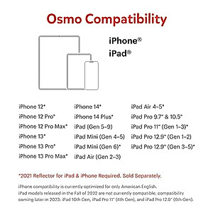 Osmo - Genius Starter Kit for iPad & iPhone - 5 Educational Learning Games - Ages 6-10 - Math, Spelling, Creativity & More - STEM Toy Gifts for Kids, Boy & Girl - Ages 6 7 8 9 10 (Osmo Base Included)