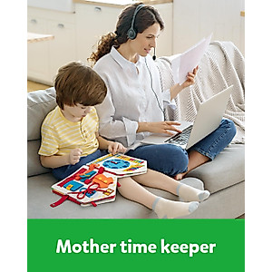 Coogam Toddler Felt Montessori Busy Book, Activity Sensory Boards Fine Motor Skill Quiet Book Car Travel Binder Autism Toys Preschool Learning Educational Gift for 3 4 5 Year Old