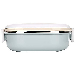 Bento Boxes, Lunch Box Portable Leakproof Stainless Steel Insulated Thermal Food Container Compartment Lunch Box for Student Children Work(Single Layer 900ml)