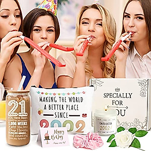 21st Birthday Gifts for Women, 21st Birthday Gifts for Her, 21st Birthday Decorations for Her, 21 Years Old Gift for Daughter Friends Sisters, Funny Unique 21st Bday Gifts with 18Oz Coffee Cups, 6 pcs