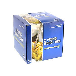 AmerCareRoyal wooden cutlery, fork, 5.5", natural, 1,000/boxes, 10 boxes/carton