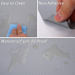 Non-Slip Shelf or Drawer Liner Mats, Cut-to-Size, Non-Adhesive, Non-Toxic, Food Friendly, Waterproof & Easy-to-Clean for Cupboards, Cabinets, Fridges, Drawers or Shelves