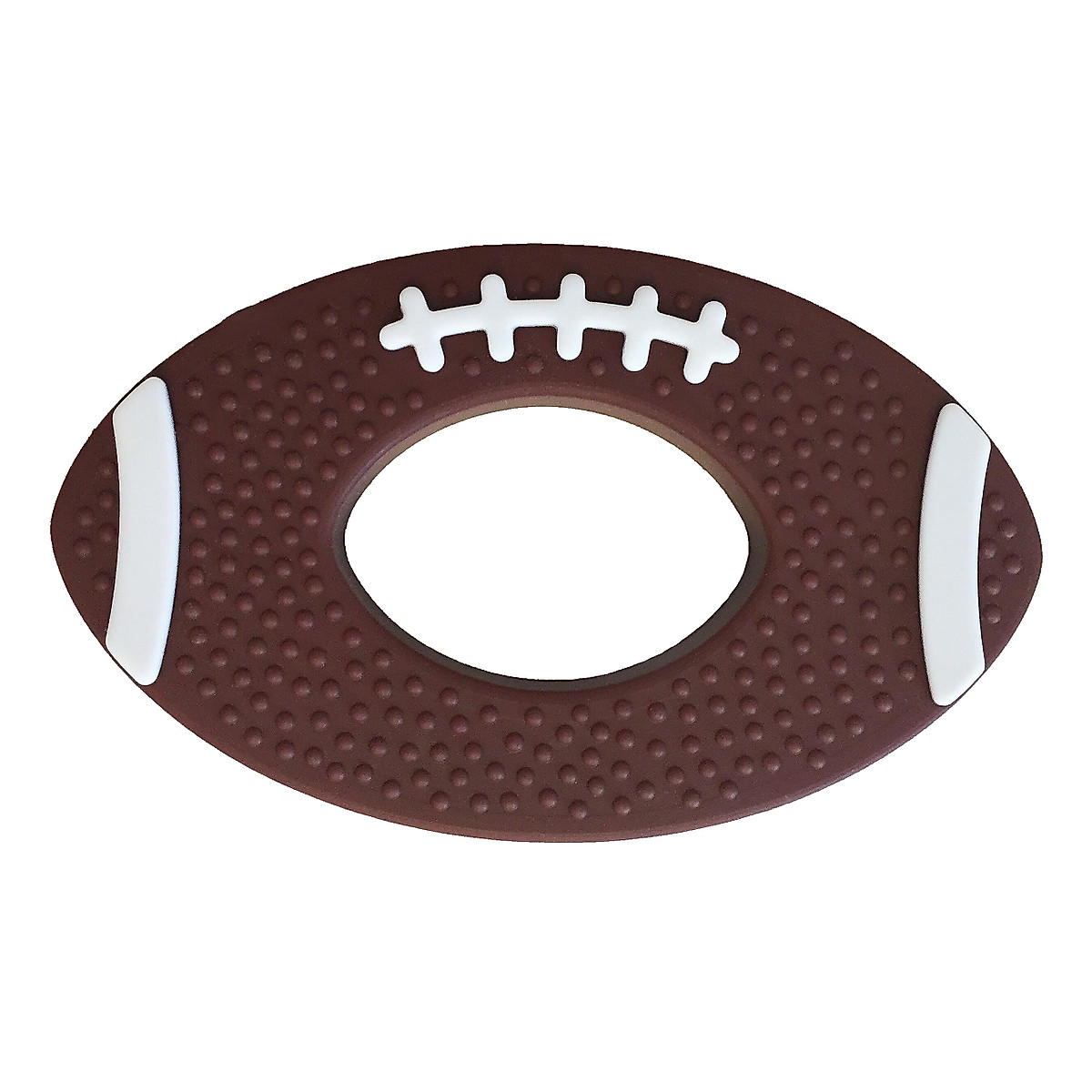 Silicone Football Teether, Food Grade Silicone, Infant and Toddler Sensory teether American Football