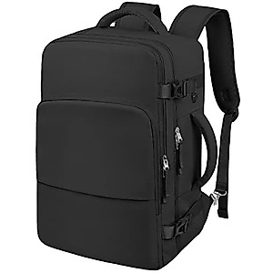 Large Travel Backpack (2 Pieces Pink & Pink) as Person Item Flight Approved, 35L or 40L Carry On Backpack, 16 Inch or 17 Inch Laptop Backpack, Waterproof Backpack, Durable College Bookbag, Hiking Bag