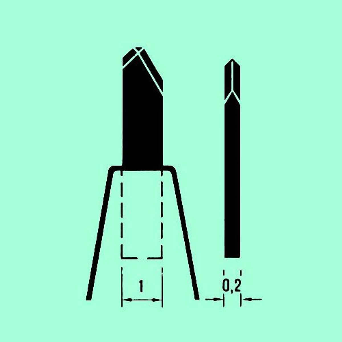 EMS 72031-R Resharpened Blade, Type M-DS
