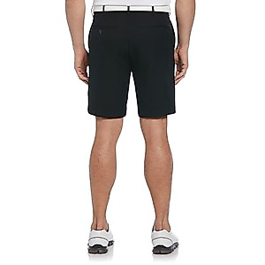 PGA TOUR Mens Flat Front With Expandable Waistband (Size 30 - 44) Golf Shorts, Black, 34 US