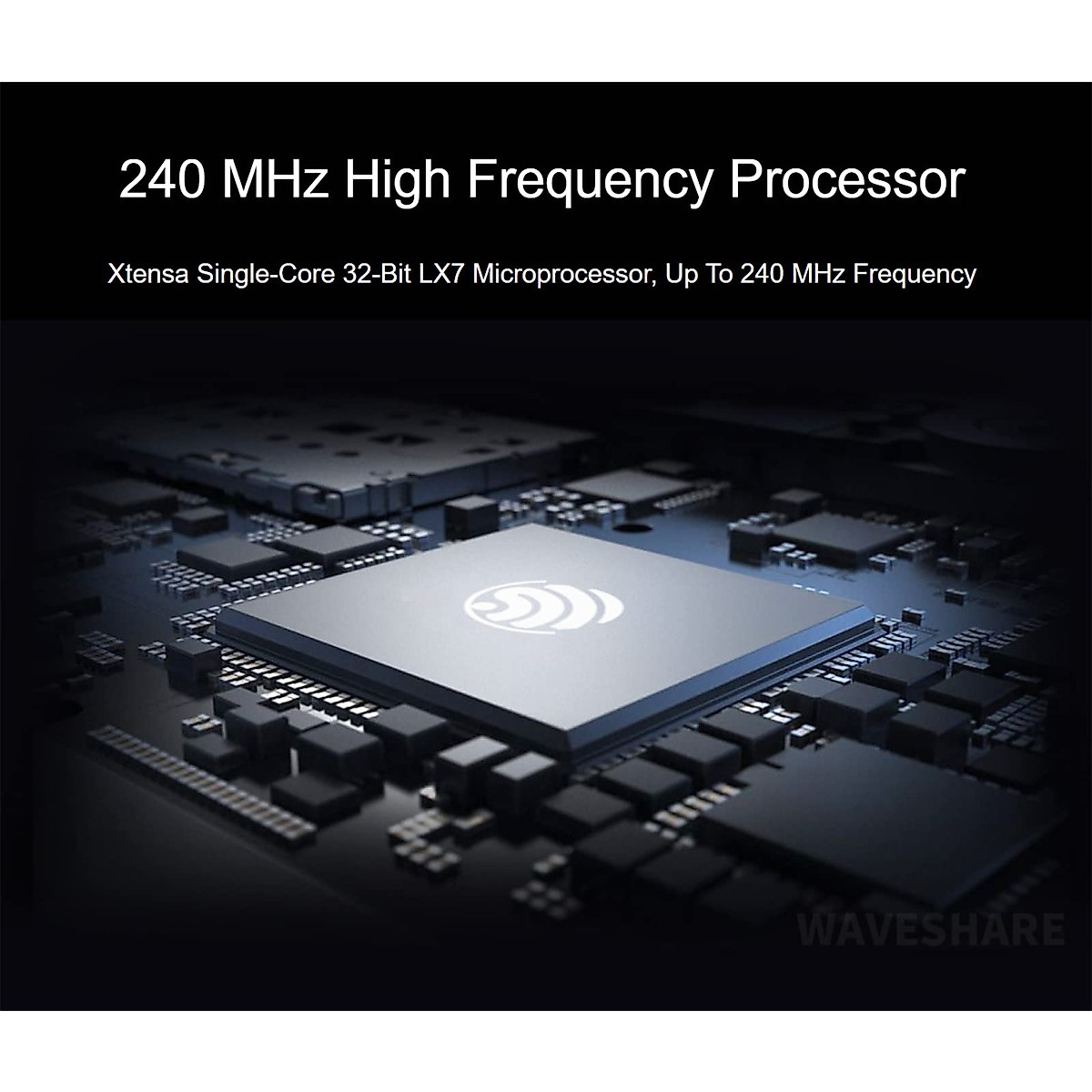 Waveshare ESP32-S2 MCU WiFi Entwicklungs Board 2.4GHz Low Power WiFi 240MHz Single Core 32-bit Wi-Fi MCU Modul für IoT, Integrierter 320KB SRAM 4MB Flash, Unterstützt IEEE802.11 b/g/n