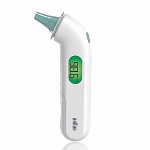 Braun ThermoScan 4 Digital Ear Thermometer, Professional Accuracy with Color Coded and Audio Fever Guidance for Babies, Toddlers, Kids and Adults, FSA and HSA Eligible