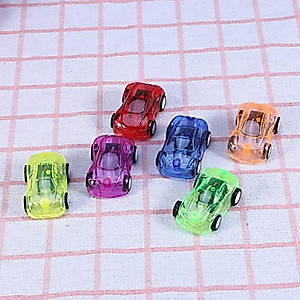 jojofuny 24pcs Color Random Pull and Boy Toys Car Children Transparent Gifts Mini Back Vehicle Push