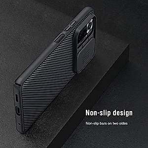 for Xiaomi redmi Note 10 Pro Case, Nillkin CamShield Slim case Protective Cover with Camera Protector Hard PC and TPU Ultra Thin Anti-Scratch Phone Case for Redmi Note 10 pro/Note 10 pro Max (Black)
