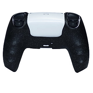 ROTOMOON Glitter Silicone Controller Skins for PS5 with 8 Thumb Grips & L2 R2 Trigger Protector, Sweat-Proof Anti-Slip Controller Cover Skin Protector Compatible with Playstation 5 Controller