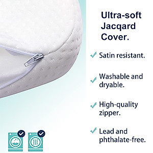 Nicesure Tri-fold Memory Foam Pack n Play Mattress Pad - Portable Folded Playard Mattresses with Washable Cover - Double Soft Side for Toddlers Fits (38"x26")