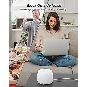 Somezeds Sound Machine with Nursery Night Light, Adult Kids Baby Sleep Sound Machine, White Noise Machine, Perfect for Home, Office, Travel, with 12 Soothing Sounds