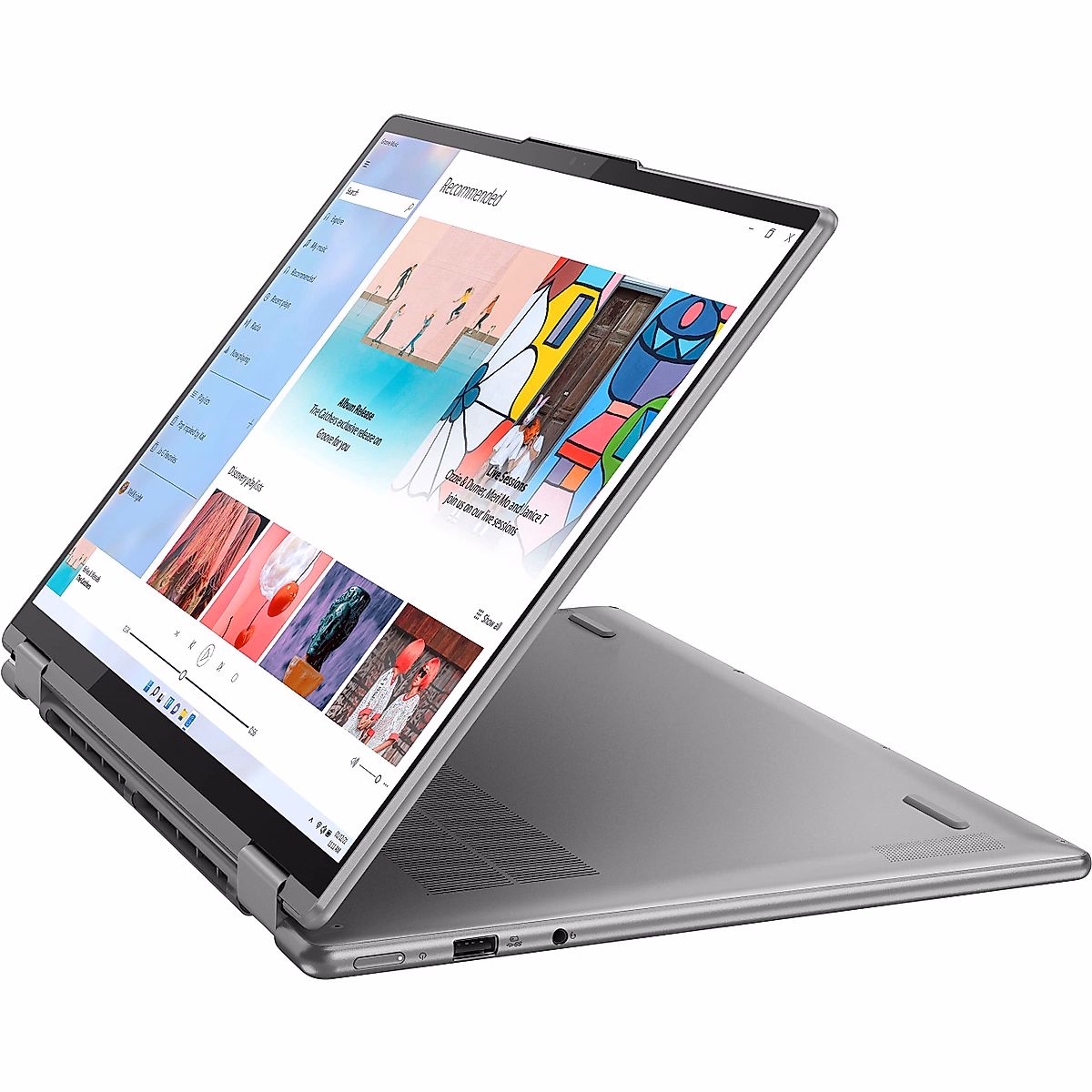 Lenovo 2022 Yoga Laptop 16" WQXGA 2560 x 1600 LED-Backlit 12th Generation Intel Core i7-1260P 12-Core 16GB LPDDR5 512GB SSD Windows 10 Home Backlit Keyboard Touch Screen, Fingerprint Thunderbolt 4