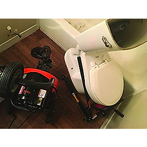 The Toilet Master Jack is a Lifter Designed to Easily Lift, Move, and Repair Toilets. Easy Bolt and Seal Replacement. for use with a Toilet Snake or Drain and Pipe Cleaners.