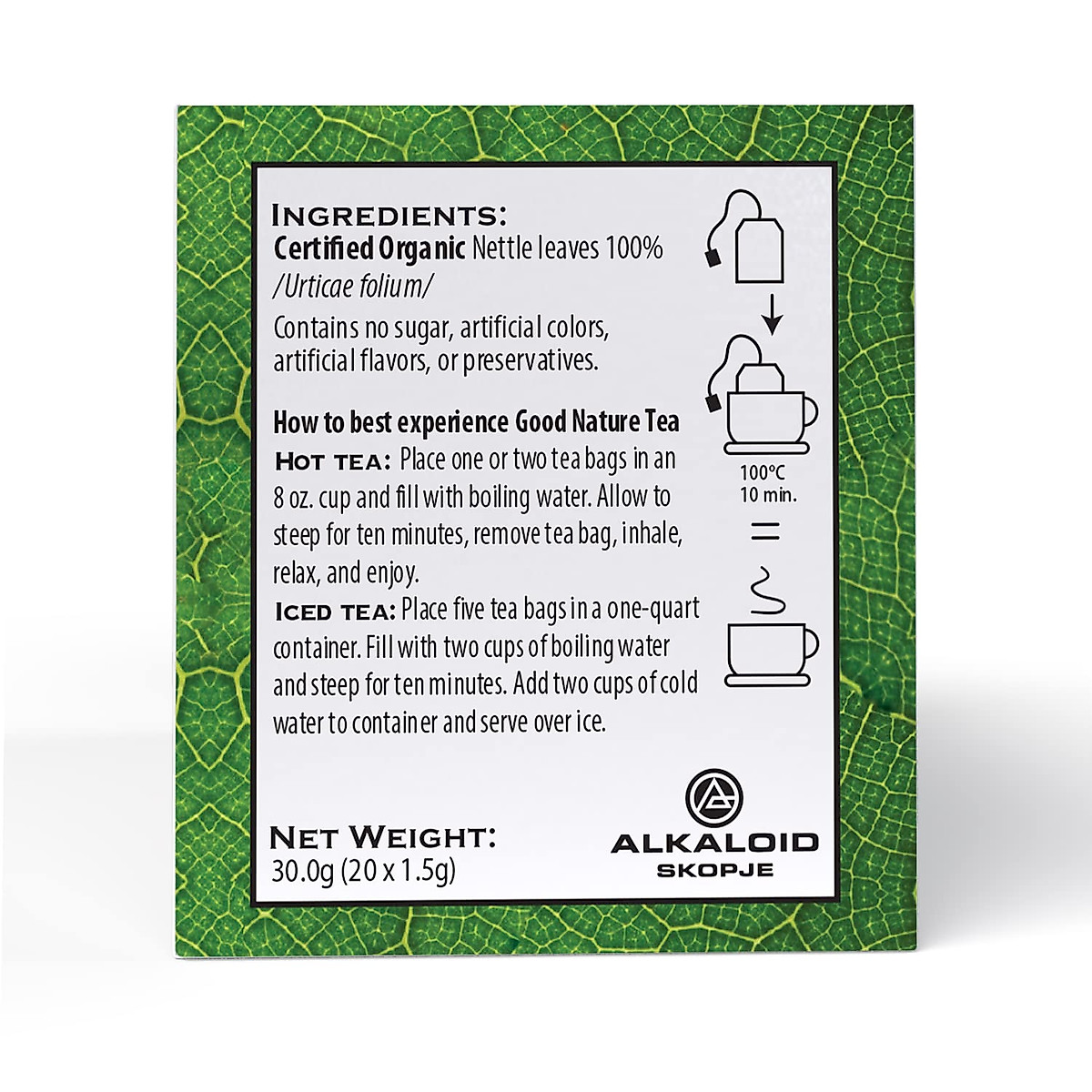 Good Nature Organic Nettle Tea, 1.058 Ounce