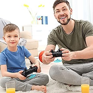 TESSGO PS3 Controller 2 Pack Compatible with PS-3, Rechargeable Game Wireless Controller with Upgraded Joystick for PlayStation 3