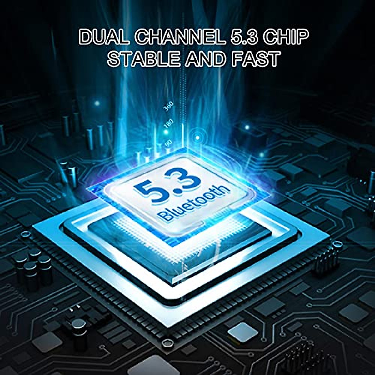 Running Bluetooth 5.0 Headphones, Sport Over Ear Wireless Earbuds with Earhooks, Long Battery Life Wireless Headset, ​IPX5 Waterproof Sweatproof Earphones for Workout Jogging Gym