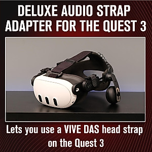 Quest 3 Headset Adapter - Lets You Mount an Aftermarket Headstrap to Your Quest 3 (DAS)