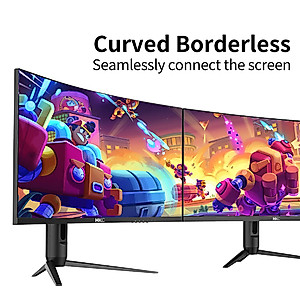 HKC 34 inch 4K（3440x1440P) Ultrawide 144Hz WQHD 21:9 Curved Gaming Monitor AMD FreeSync PIP Display 3 year warranty