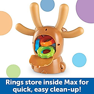 Learning Resources Max the Fine Motor Moose - 13 Pieces, Ages 2+ Toddler Learning Toys, Fine Motor Toy for Toddlers, Preschool Toys