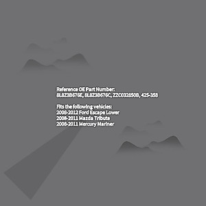Intermediate Steering Shaft Universal U Rag Joint Coupler Lower Fits 2008-2012 Ford Escape Lower 2008-2011 Mercury Mariner Mazda Tribute Replace 8L8Z3B676E 8L8Z3B676C ZZC032850B 425-358