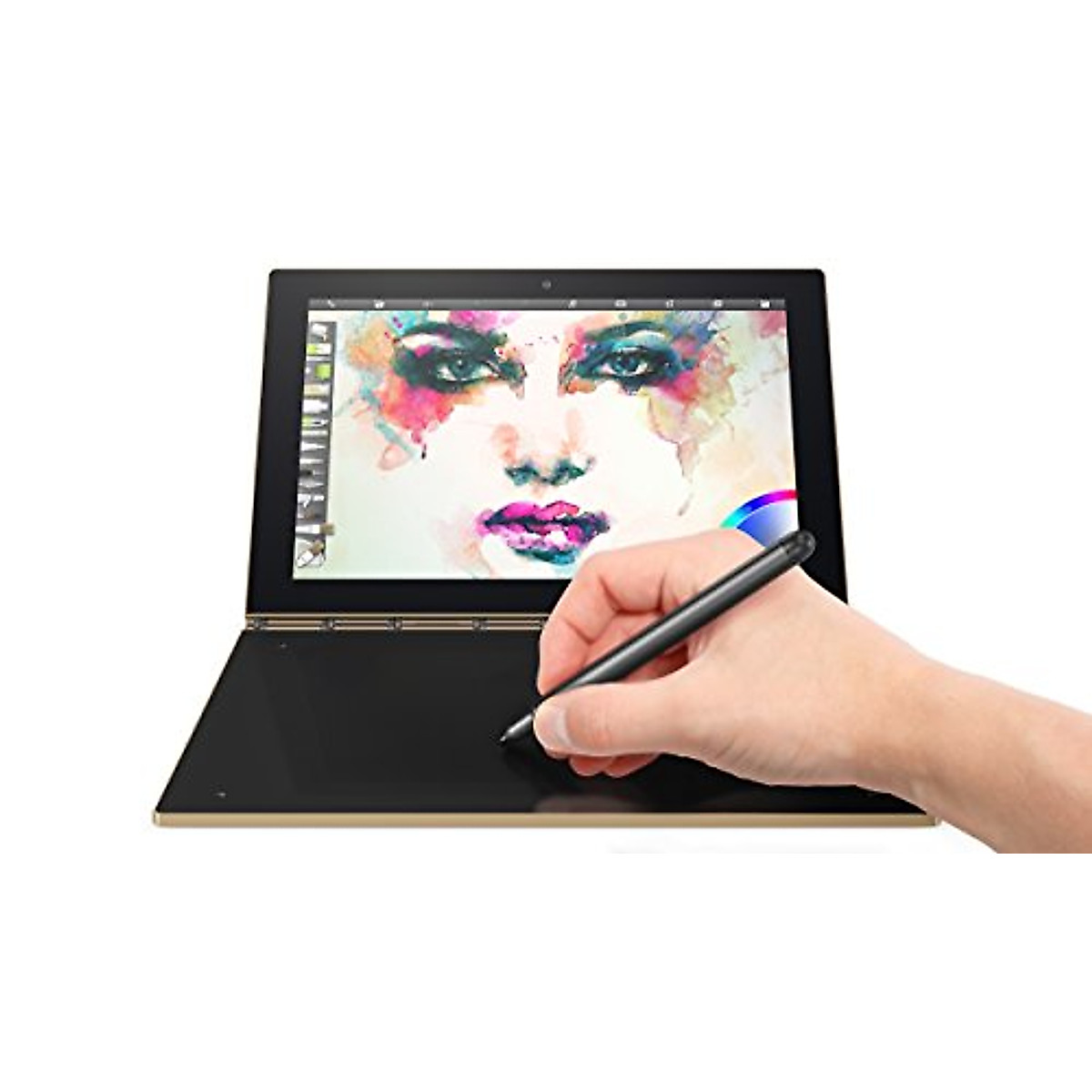 Lenovo Yoga Book - FHD 10.1" Android Tablet - 2 in 1 Tablet (Intel Atom x5-Z8550 Processor, 4GB RAM, 64GB SSD), Champagne Gold, ZA0V0091US