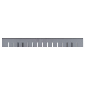 FSE Quantum DL93030 Long Divider, for use with DG93030, Gray (Pack of 6), Made in USA