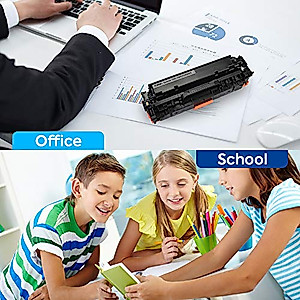 INK E-SALE Remanufactured Toner Cartridge Replacement for 304A CC530A CC531A CC532A CC533A Canon 118 for HP Color Laserjet CP2025dn CP2025n CM2320fxi, Canon ImageCLASS MF726Cdw LBP7660Cdn 4 Pack