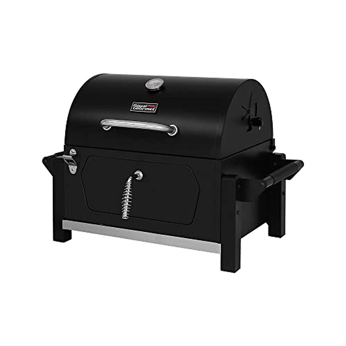 Royal Gourmet CD1519 Portable Charcoal Grill with Side Handles and Bottle Opener, Ideal for Outdoor BBQ, Picnic, Tailgate and Campsite, Black