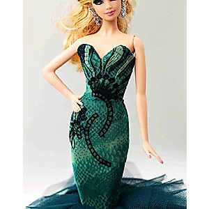 Cora Gu [Handmade Dress Fit for 12" Doll] Classic Emeraid Mermaid Dress/Wedding Gowns Fit for 12" Fashion Doll [Doll's not Included]