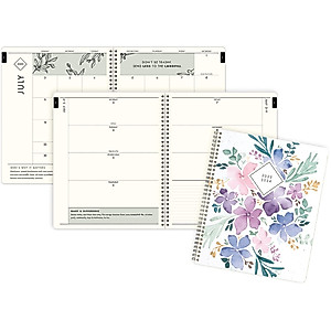 Cambridge greenpath Academic Year Weekly/Monthly Planner, greenpath Art, 11 x 9.87, Floral Cover, 12-Month (July to June): 2023 to 2024