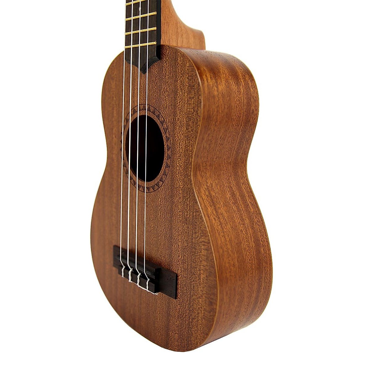 Official Kala Learn to Play Ukulele Soprano Starter Kit, Satin Mahogany – Includes online lessons, tuner app, and booklet (KALA-LTP-S)
