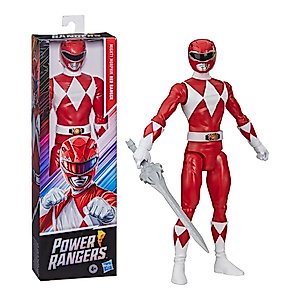Power Rangers Mighty Morphin Red Ranger 12-Inch Action Figure Toy Inspired by Classic TV Show, with Power Sword Accessory