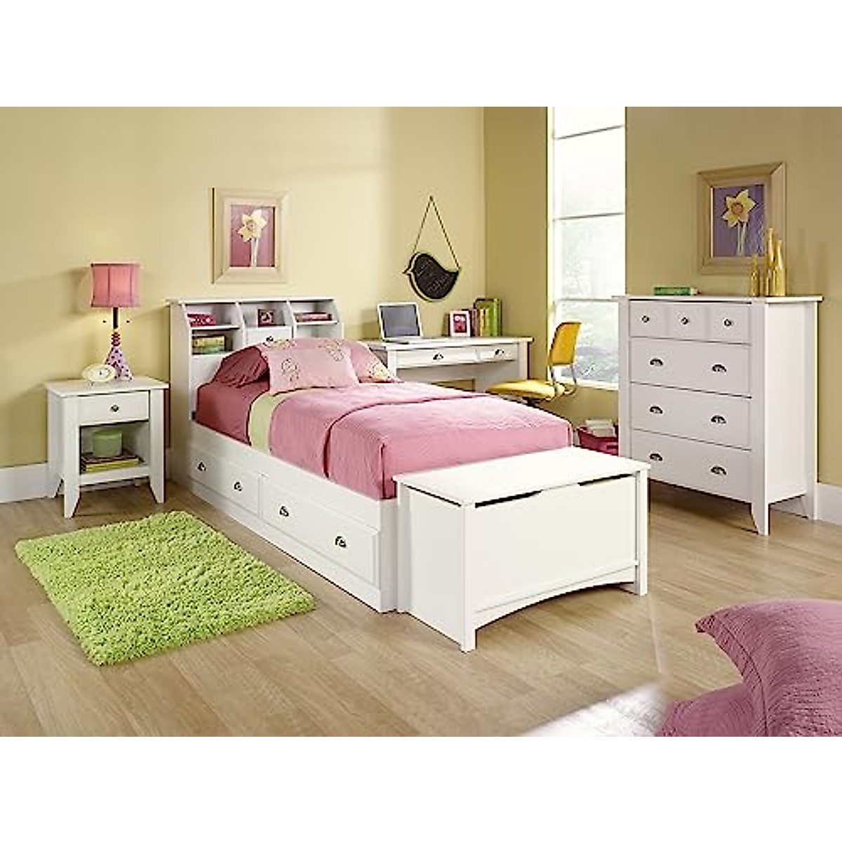 Sauder Shoal Creek Night Stand, Soft White finish