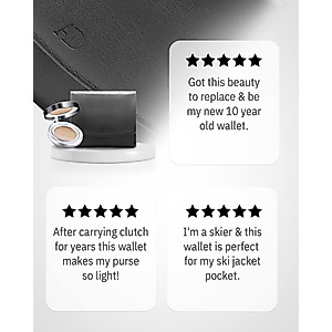 Access Denied REAL LEATHER Small Wallets For Women - Compact Ladies Credit Card Holder With Coin Purse RFID Holiday Gifts For Her