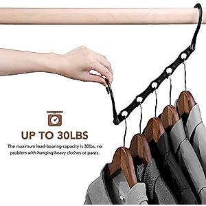 COZYMOOD Magic Clothes Hangers Smart Closet Saver Pack of 8, Sturdy Space Saving Hangers, Hanger Organizer, Closet Hangers, Closet Organizers and Storage, Dorm Home Bedroom Essentials