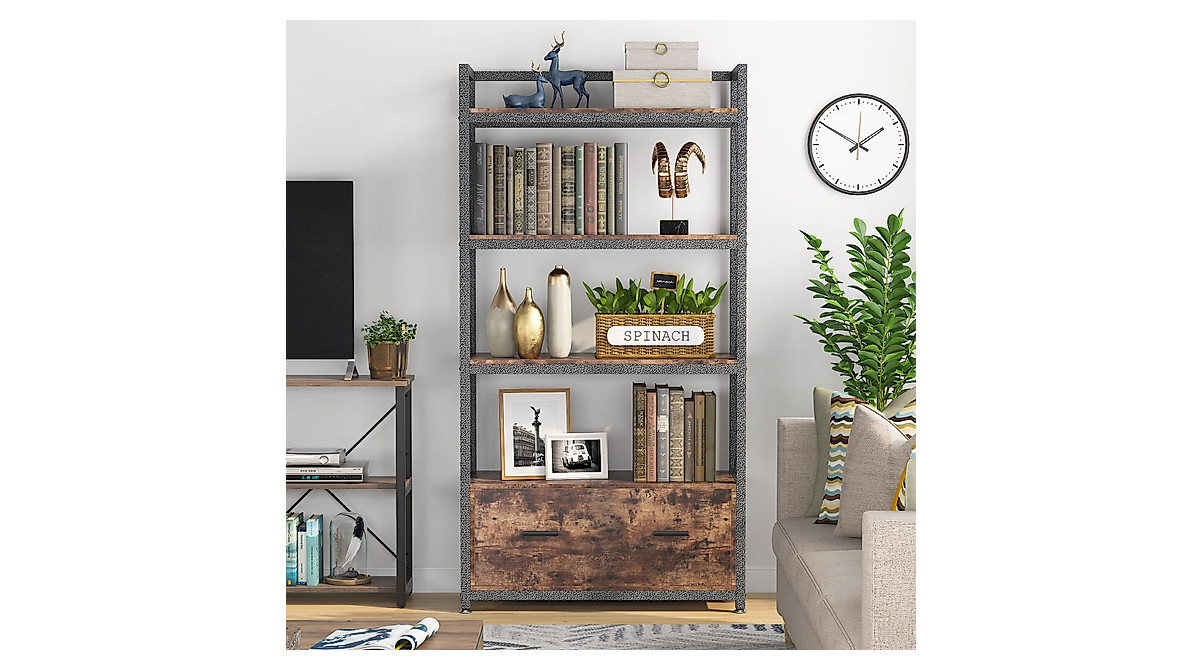 Tribesigns File Cabinet with Drawer - Stylish Storage for Home Office