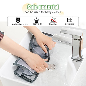 KOTHER Wardrobe Clothes Organizer - Widen 9 Grids Pants Jeans Organizer for Closet Drawer - Clothing Organizer for Shirts Sweater T-Shirt Folded Clothes (X Large-2PCS)