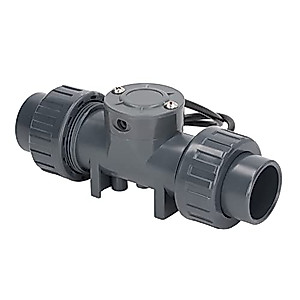 Flowmeter, Large Flow UPVC DN25 RS485 Data Transmission IP65 Protection Fluid Meter Counter for Irrigation