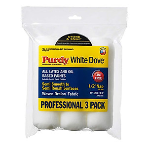 Purdy 140864000 White Dove Multi-Pack 1/2" nap-3-Pack Dump Bin, One Size, 3 Count