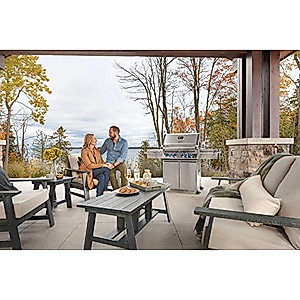 Napoleon PRO500RSIBPSS-3 Prestige PRO 500 BBQ Propane Gas Grill, sq.in. + Infrared Side and Rear Burners, Stainless Steel